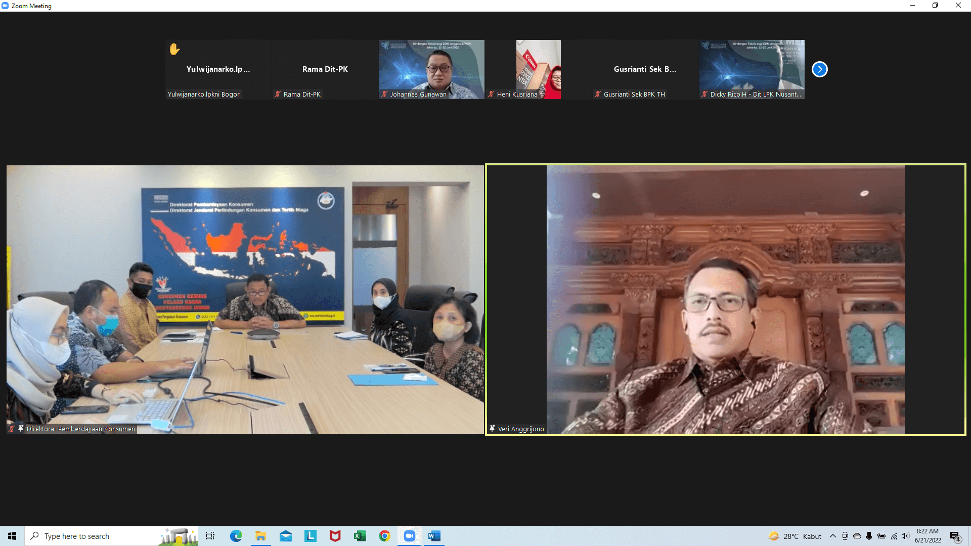 Bimbingan Teknis bagi SDM Anggota LPKSM Tahun 2022 - Ditjen PKTN