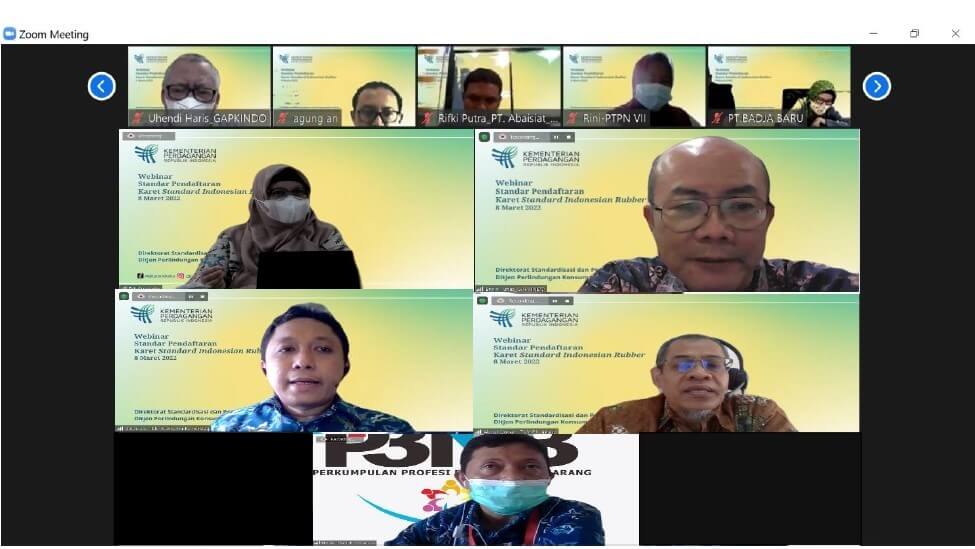 Webinar Standar Pendaftaran Karet Standard Indonesian Rubber - Ditjen PKTN
